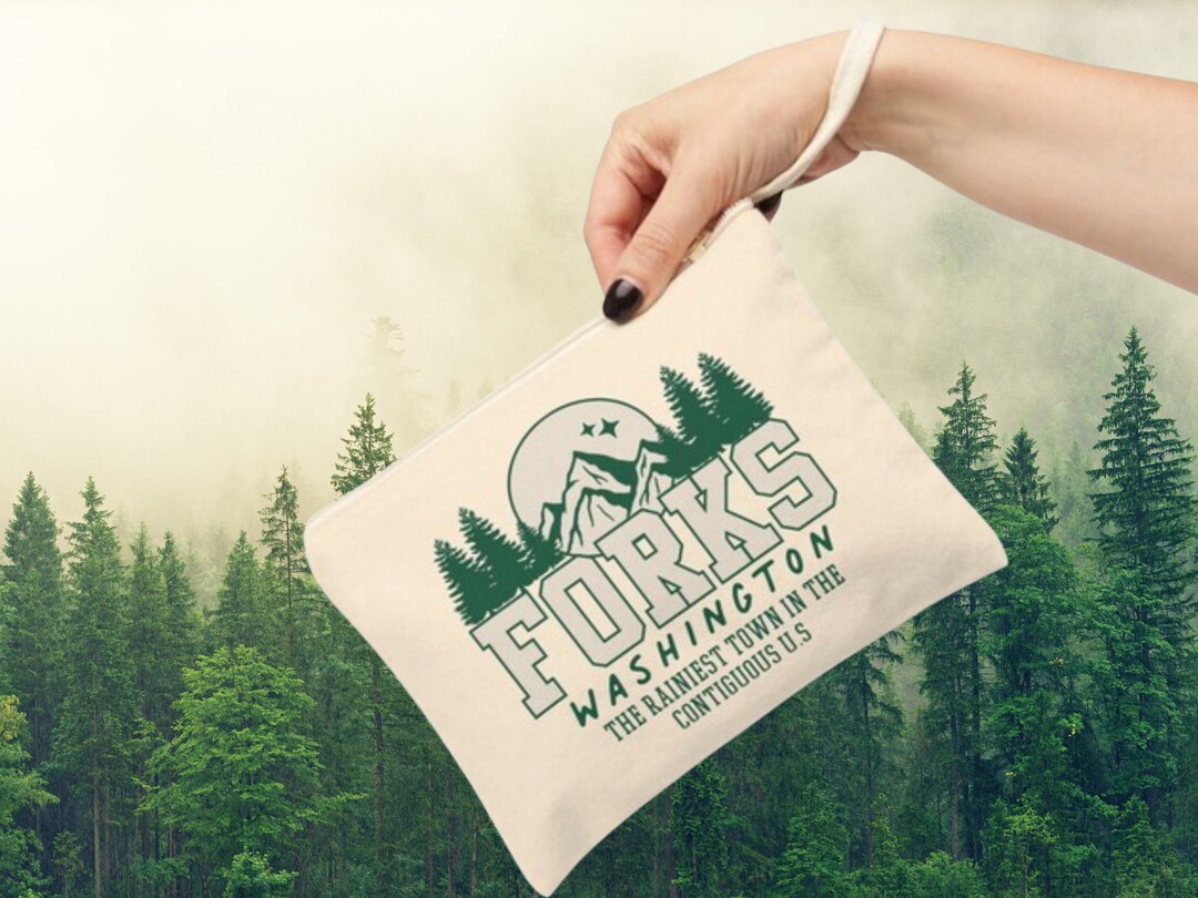 Forks Washington Cotton Zipper Pouch | Twilight Saga Fan Gift - Etsy