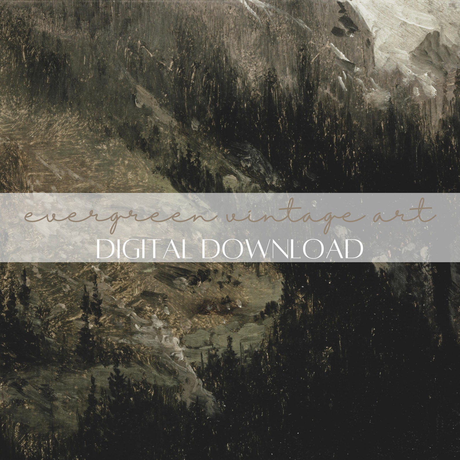 Swiss Alps Landscape | Vintage Dark Cottagecore Moody Mountain & Forest ...