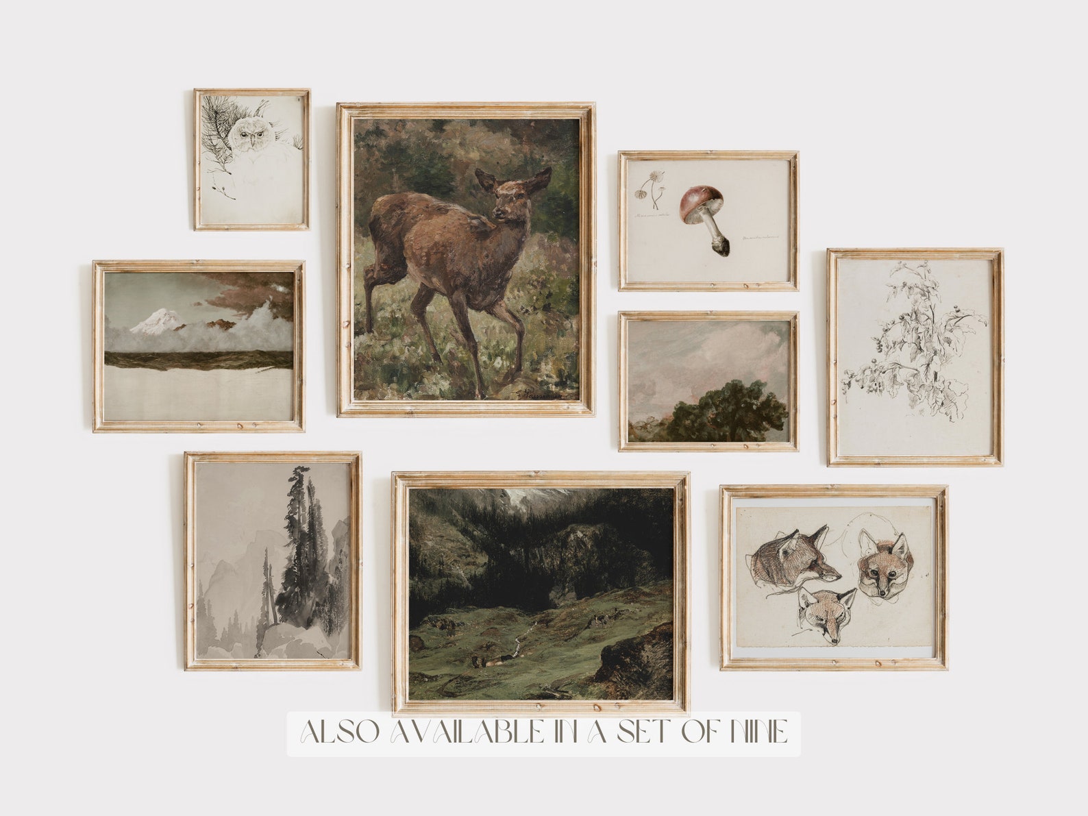 Swiss Alps Landscape | Vintage Dark Cottagecore Moody Mountain & Forest ...