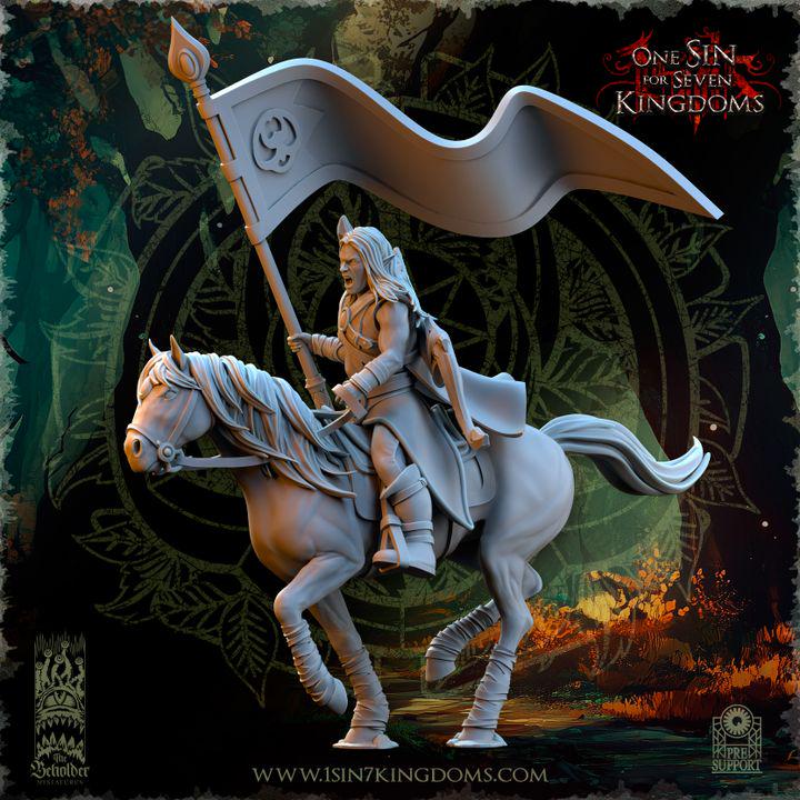 Wood Elf Forest Riders | OPR Sylvan Light Cavalry | 32mm Miniatures ...