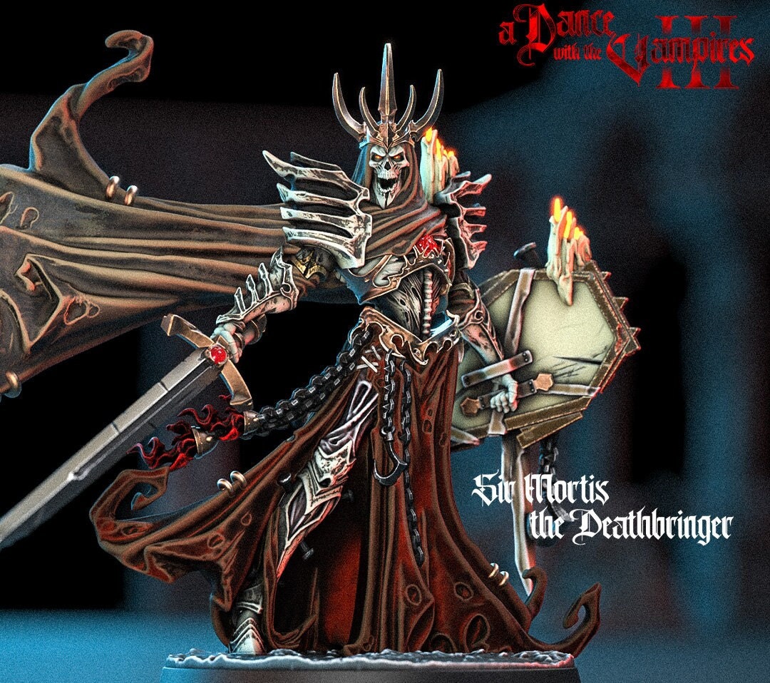 Lich Overlord Miniature | 14k ABS Resin, 32mm Scale - Pathfinder, D&D ...