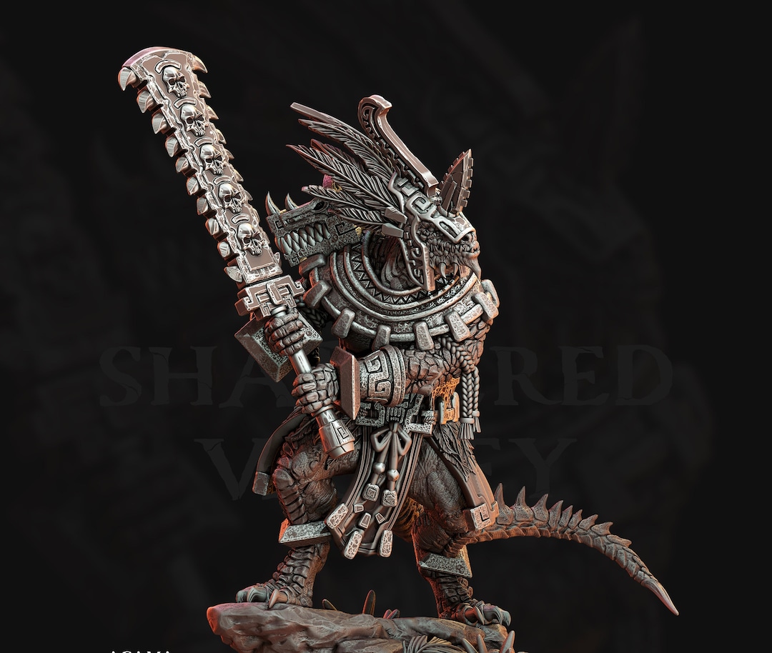 Lizard Warriors | Lizard People Infantry Squad | Tabletop 32mm ...