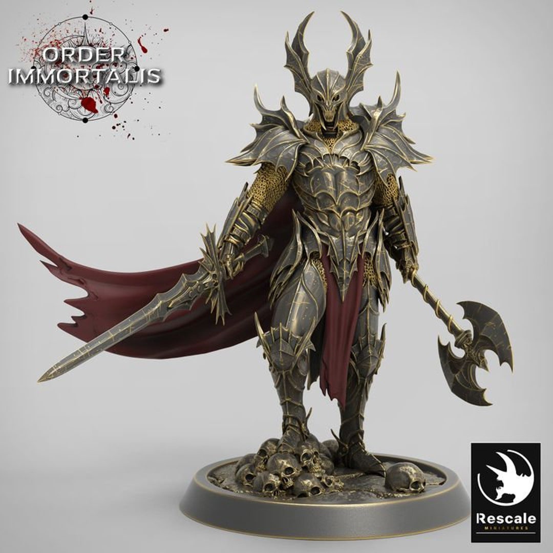 Vampire Miniatures Blood General | 14k ABS Like Resin | Pathfinder ...
