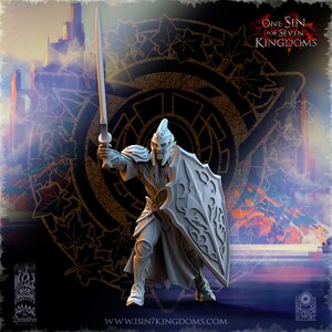 High Elf Infantry Warrior Squad Swords and Shield Tabletop 32mm ...