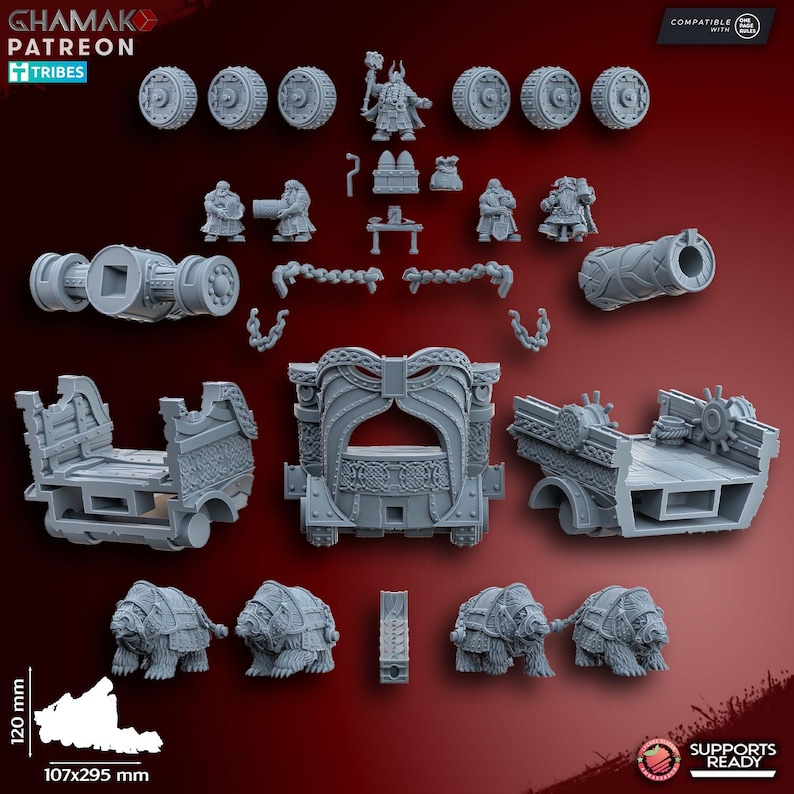 Dwarf Army - Dwarves Giant Siege Cannon by Ghamak – Artillery for ...