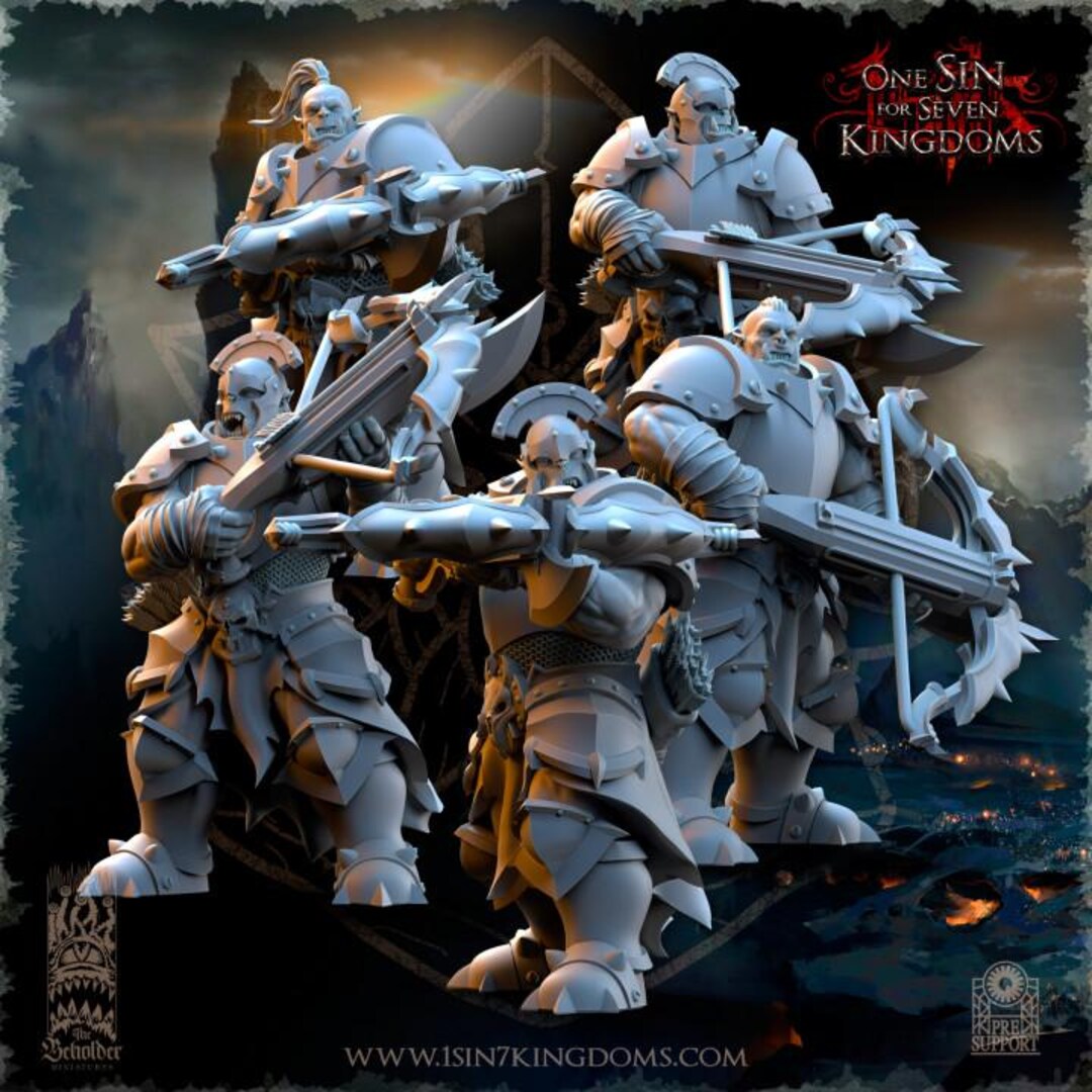 Orc Archers - Greenskins Infantry Miniatures | Tabletop Gaming 32mm ...