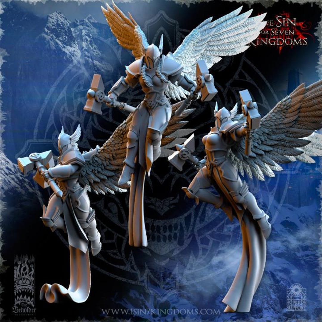 Celestial Knights Winged Paladins With Dual Hammers | OPR - Eternal ...