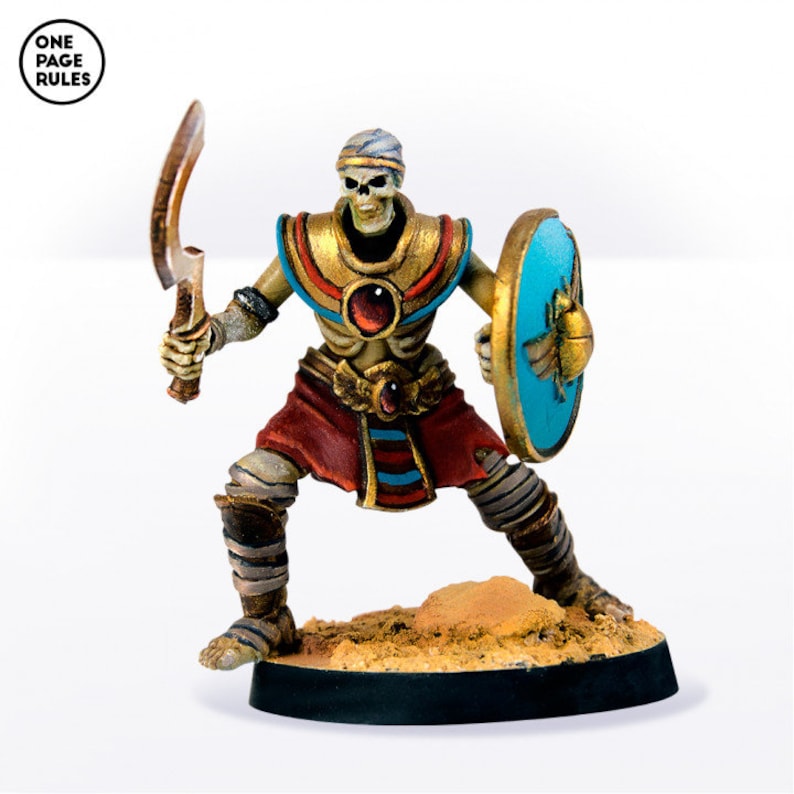 Mummified Skeleton Warriors With Swords 32mm Abs-like Resin Miniatures ...