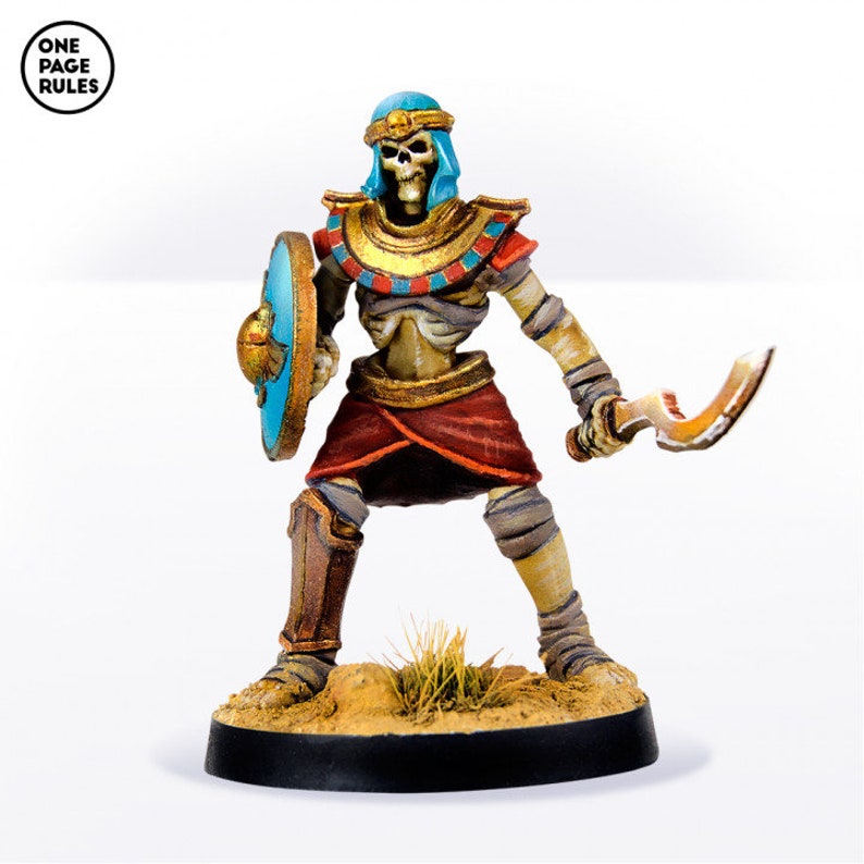 Mummified Skeleton Warriors With Swords 32mm Abs-like Resin Miniatures ...