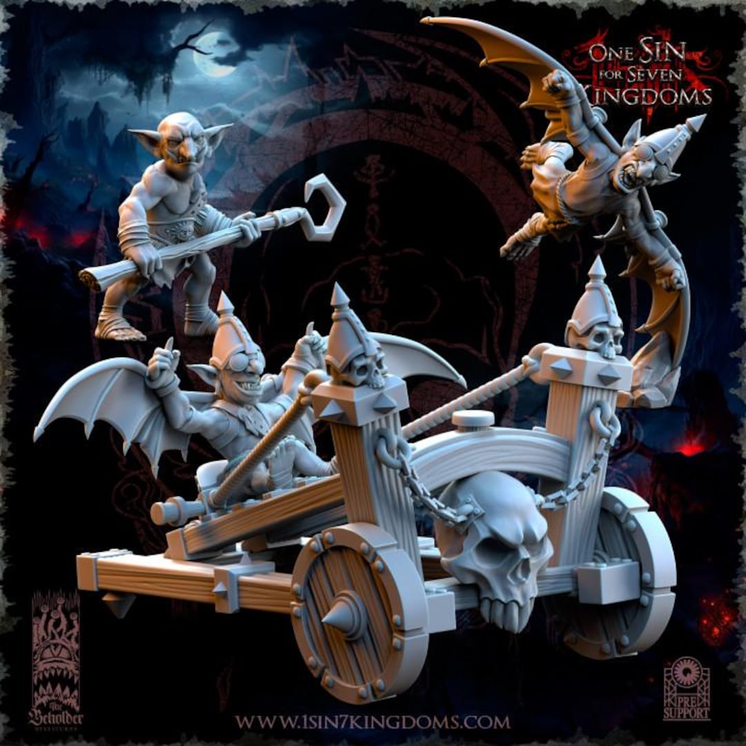 Goblin Catapult of Doom – Goblin Artillery | 32mm Fantasy War Machine ...