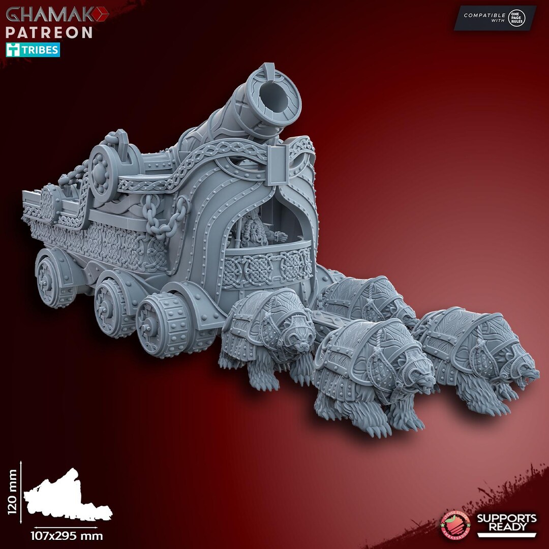 Dwarf Army - Dwarves Giant Siege Cannon by Ghamak – Artillery for ...