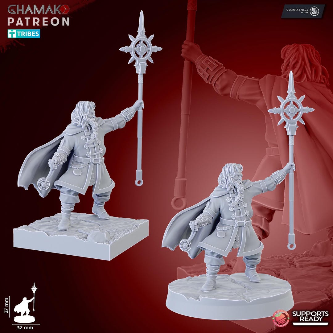 Empire Wizard Miniature - Male Wizard by Ghamak | Empire of Man ...
