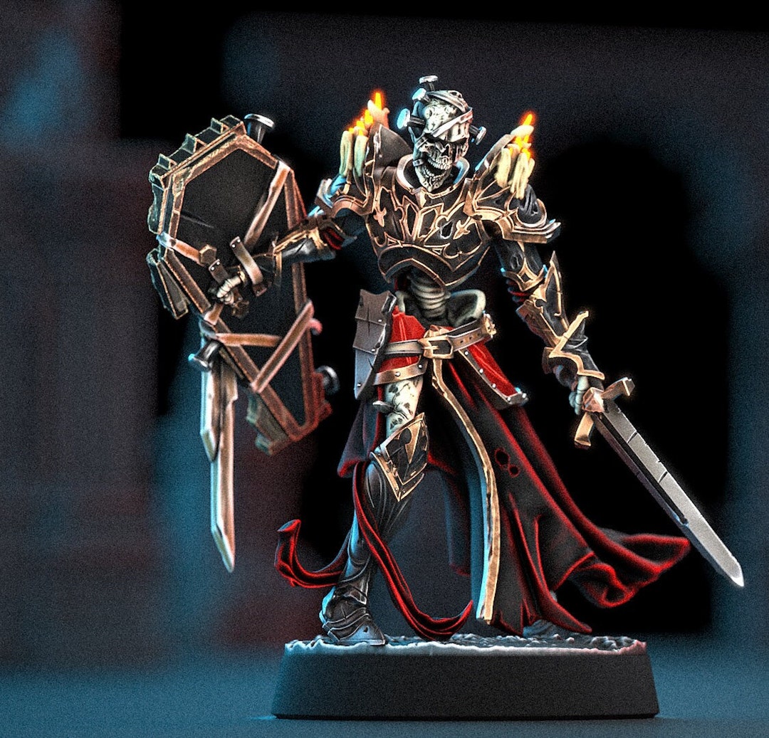 Death Skeleton Footman Squad | Undead Infantry | 14k ABS Like Resin ...