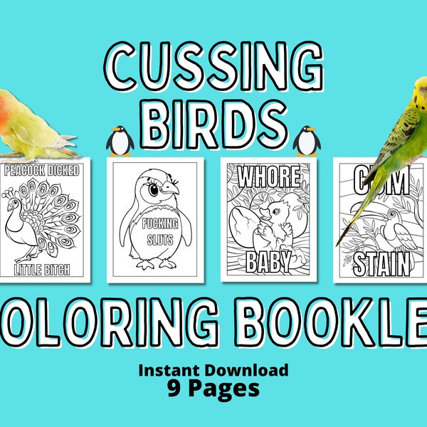 Cussing Coloring Book - Etsy