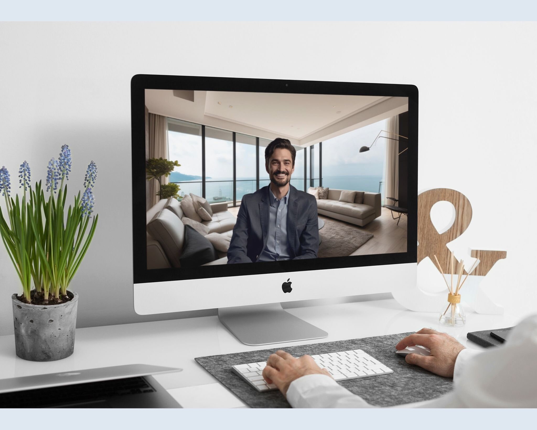 Zoom Back Beach View, Zoom Background, Ocean View, Zoom Backgrounds ...