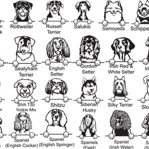Customizable Dog Vinyl Decal – Over 200 Breeds Available! - Etsy