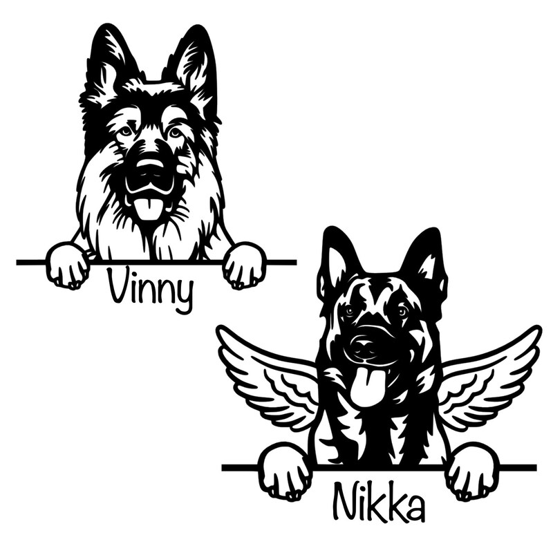 Vinyl Dog Decal - Etsy
