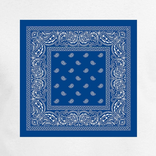 Blue Bandana - Etsy
