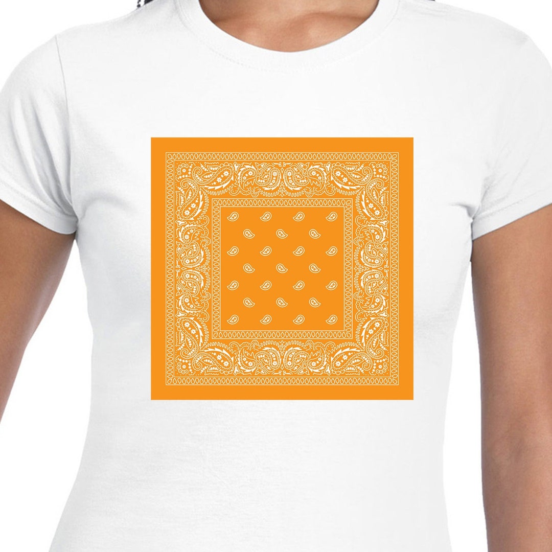 Orange Bandana Digital Files - Design Files - Cricut - SVG - Silhouette ...