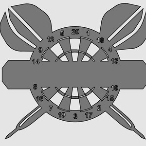 Dart Board Sign DXF File, Plasma/laser/water Jet Table Cut Ready - Etsy