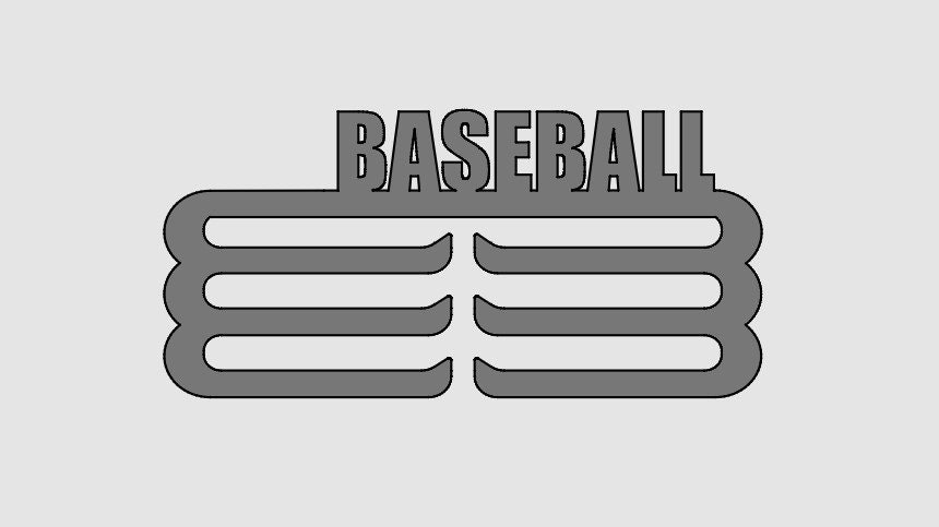 Baseball Medal Hanger DXF File - Plasma/laser/water Jet Table Cut Ready ...