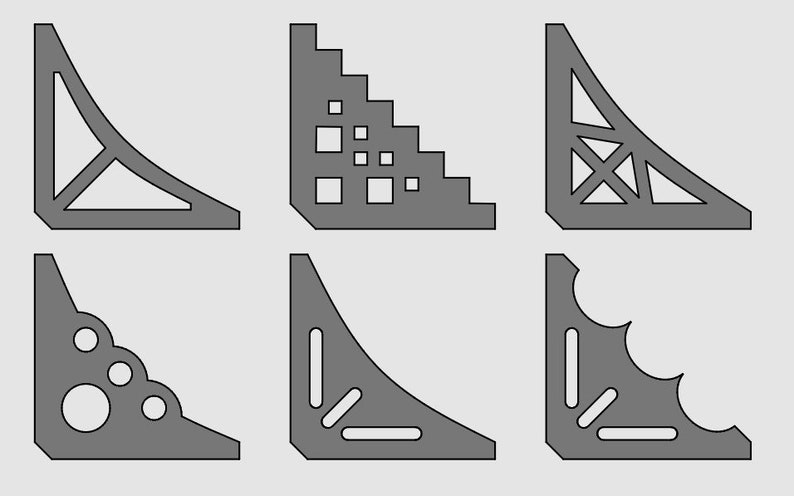 DXF File 6 Pack / 4" Gussets- Plasma/laser/water Jet Table Cut Ready - Etsy