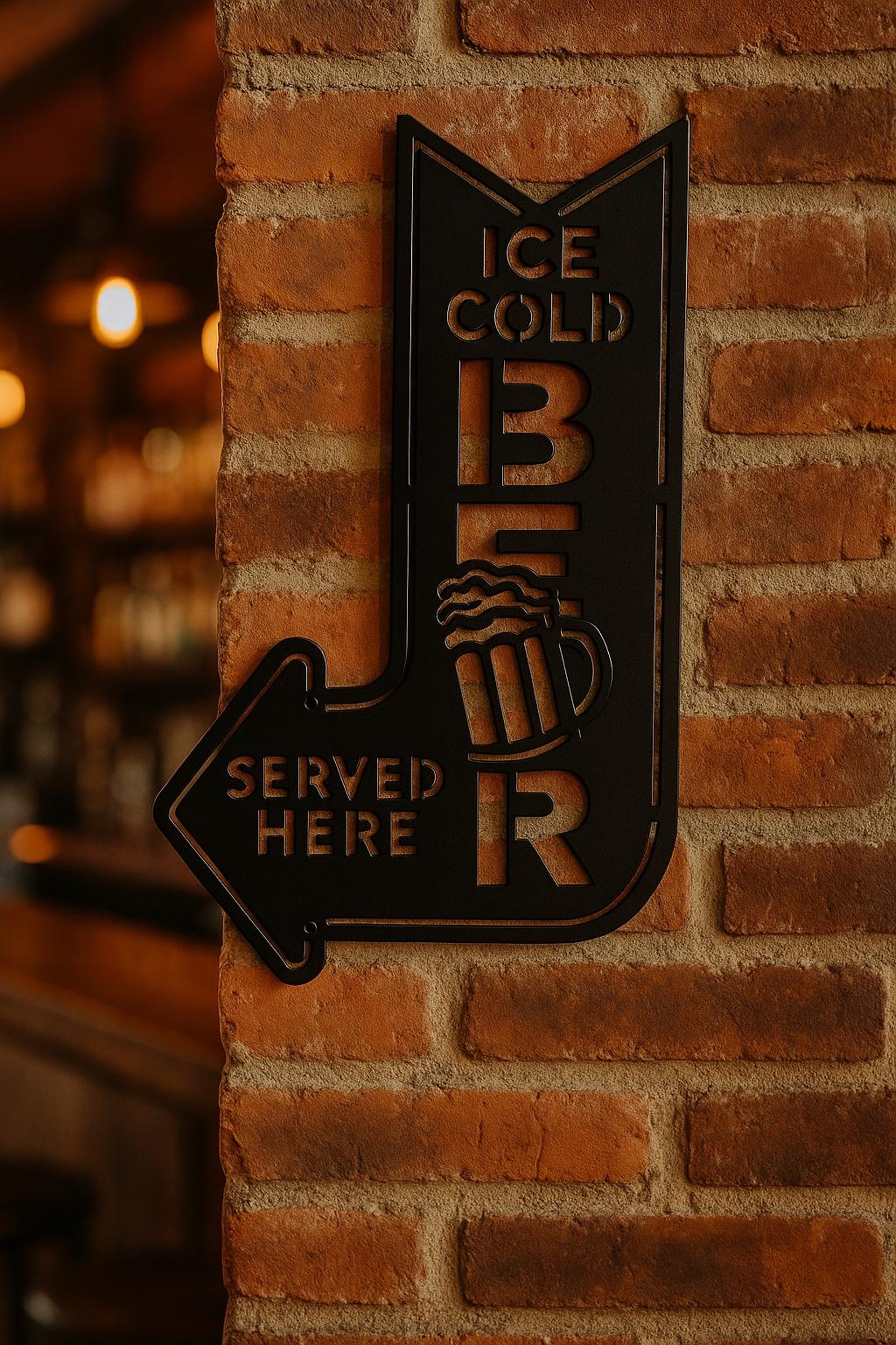 Ice Cold Beer Sign DXF/SVG File - Plasma/laser/water Jet Table Cut ...