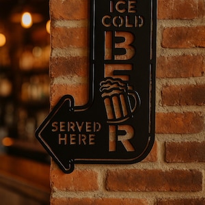 Ice Cold Beer Sign DXF/SVG File - Plasma/laser/water Jet Table Cut ...