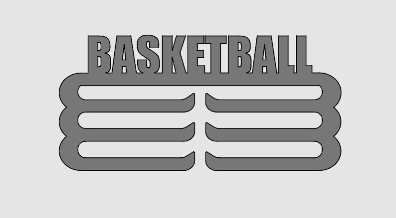Basketball Medal Hanger DXF File - Etsy