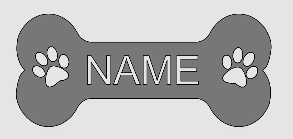 Dog Bone Sign DXF File, Plasma Table Cut Ready - Etsy