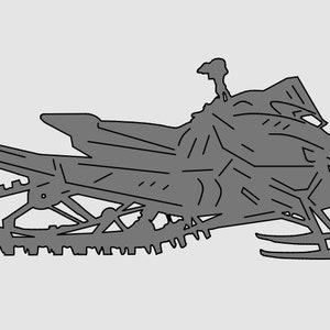 Snowmobile DXF File, Cut Ready - Etsy