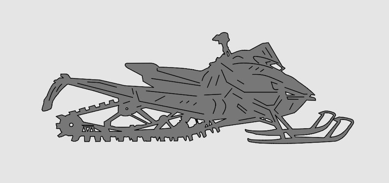 Snowmobile DXF File, Cut Ready - Etsy