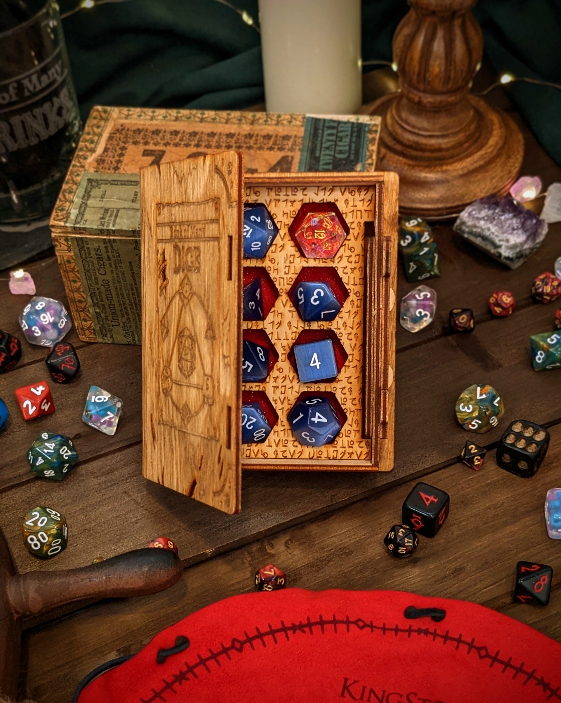 Book of Many Dice Handmade D&D Dice Box - Etsy