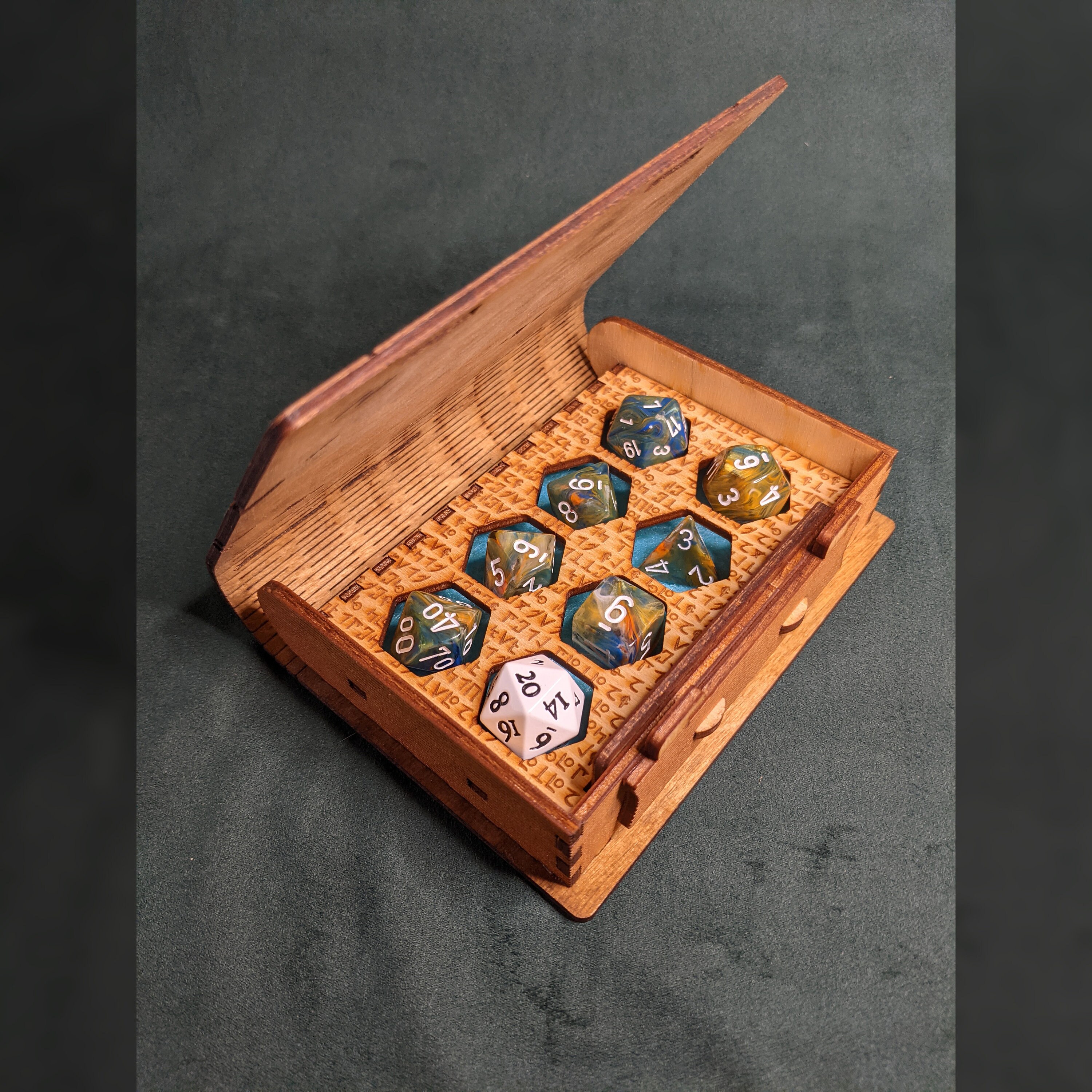 Book of Many Dice Handmade D&D Dice Box - Etsy
