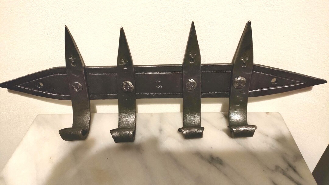 Hand Forged Coat Rack - Etsy