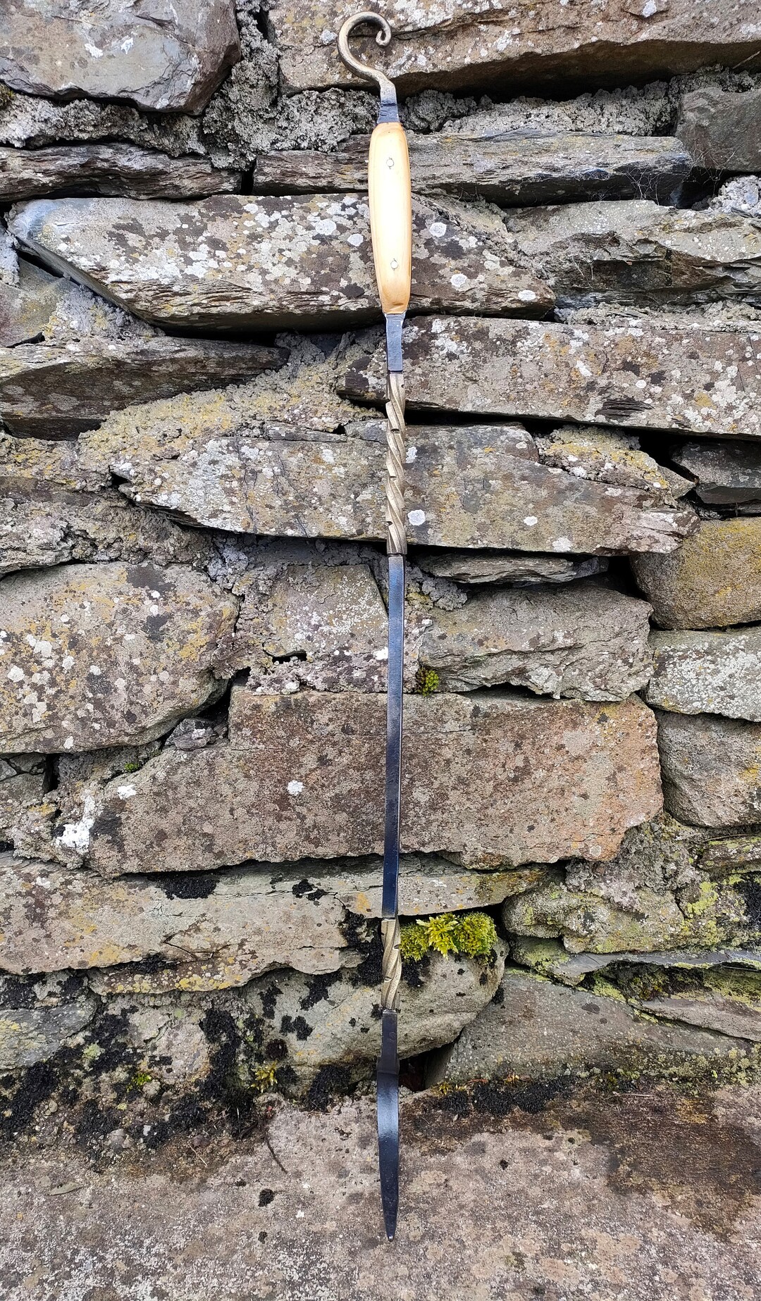 Hand Forged Rake Poker Cubed Pattern - Etsy