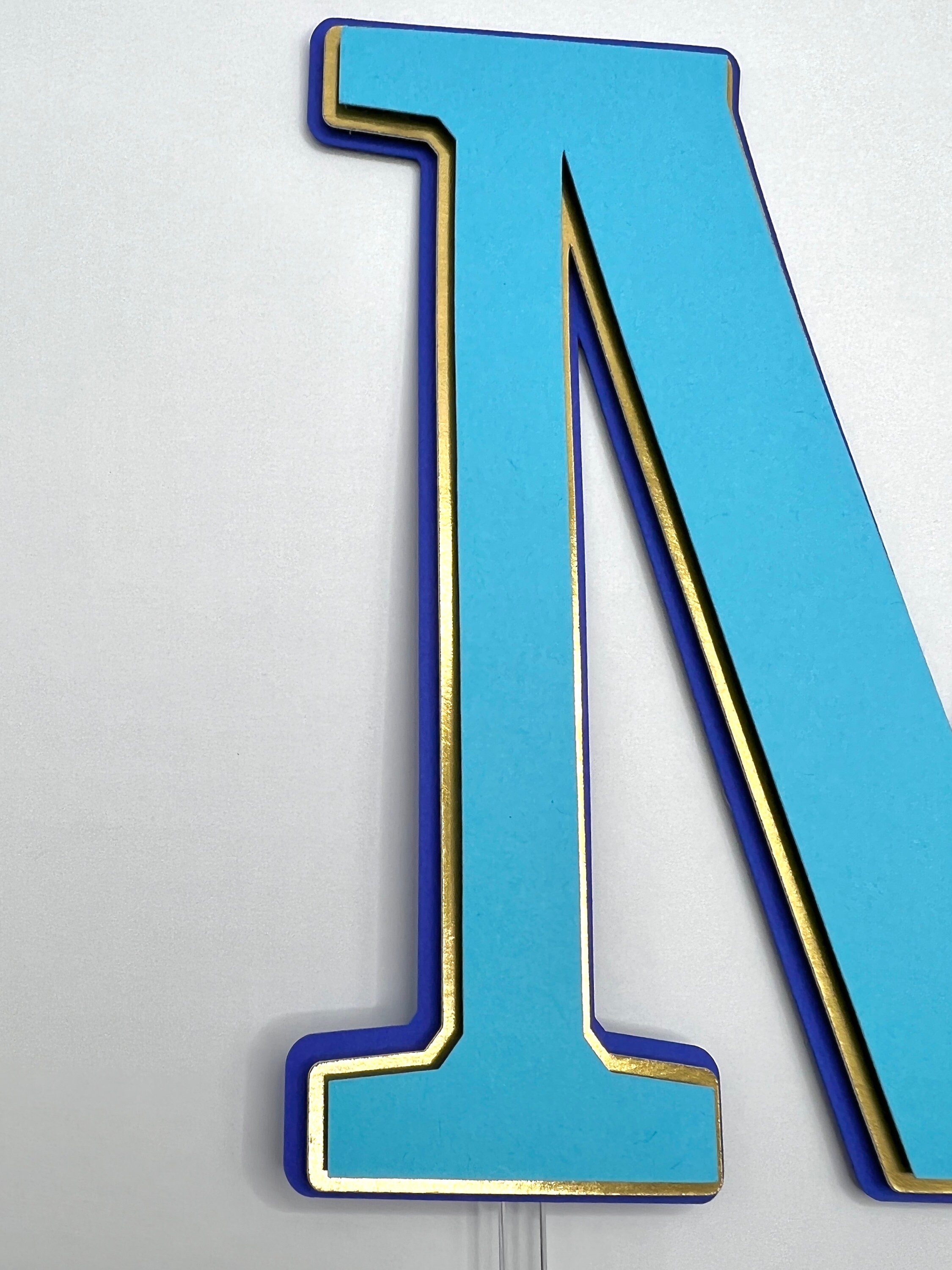 Letter Cake Topper With Flowers, Initial Cake Topper, Any Letter Cake ...