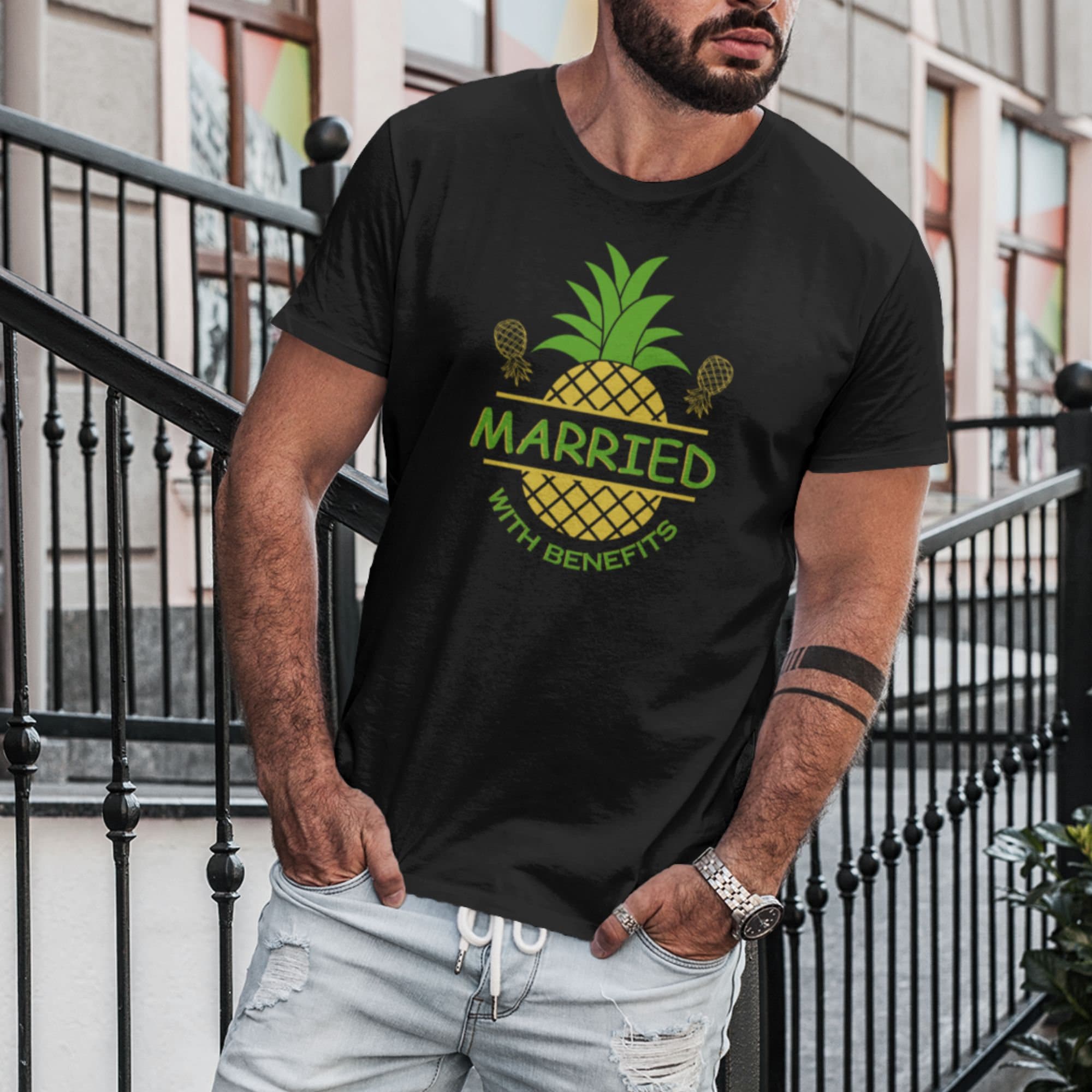 Married With Benefits Swingers Pineapple T-shirt, Couple Swapping, Adult Lifestyle Unisex Shirt ...