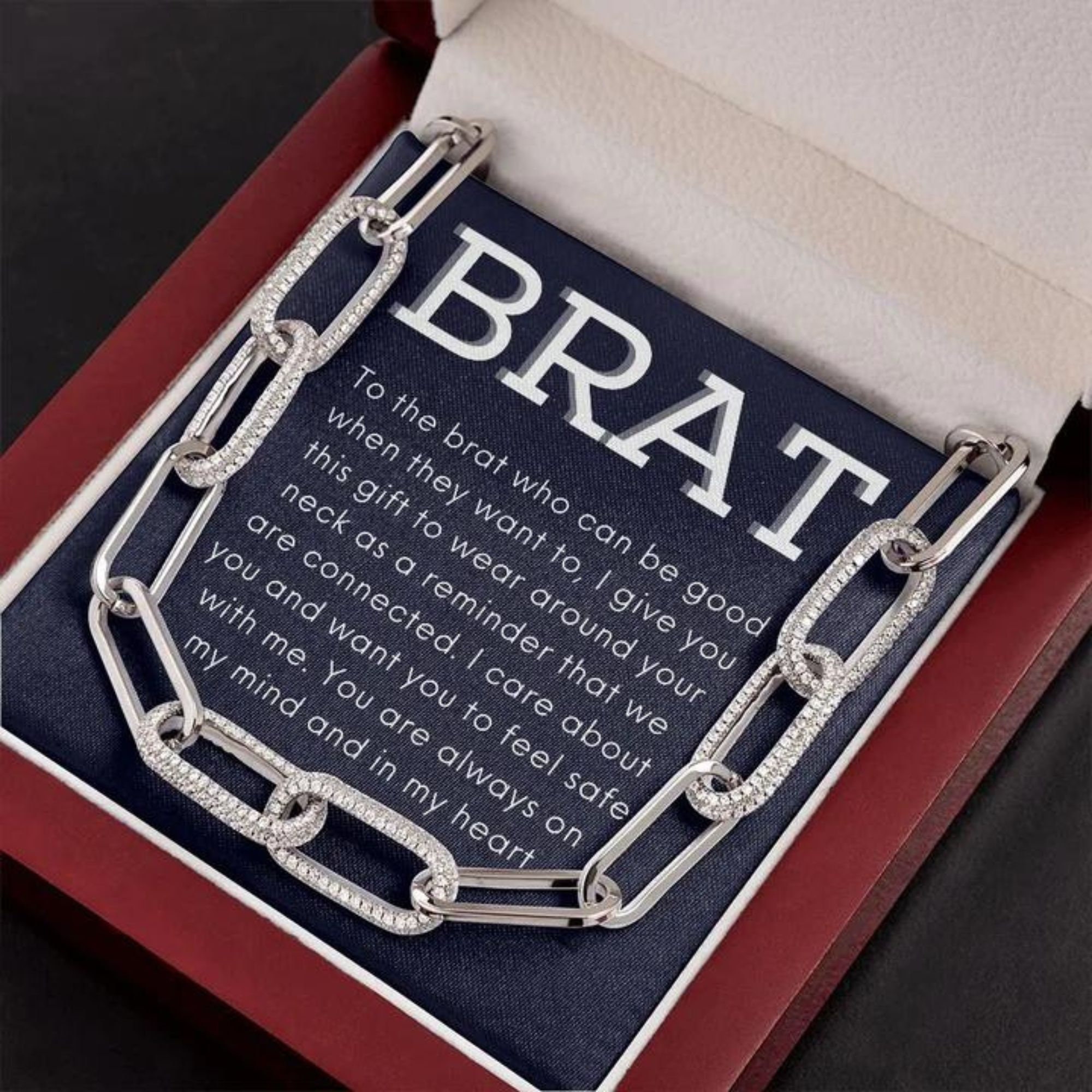 Brat Chain Necklace, DDGL, Daddy Kink, Age Play, ABDL, Slave, Naughty ...