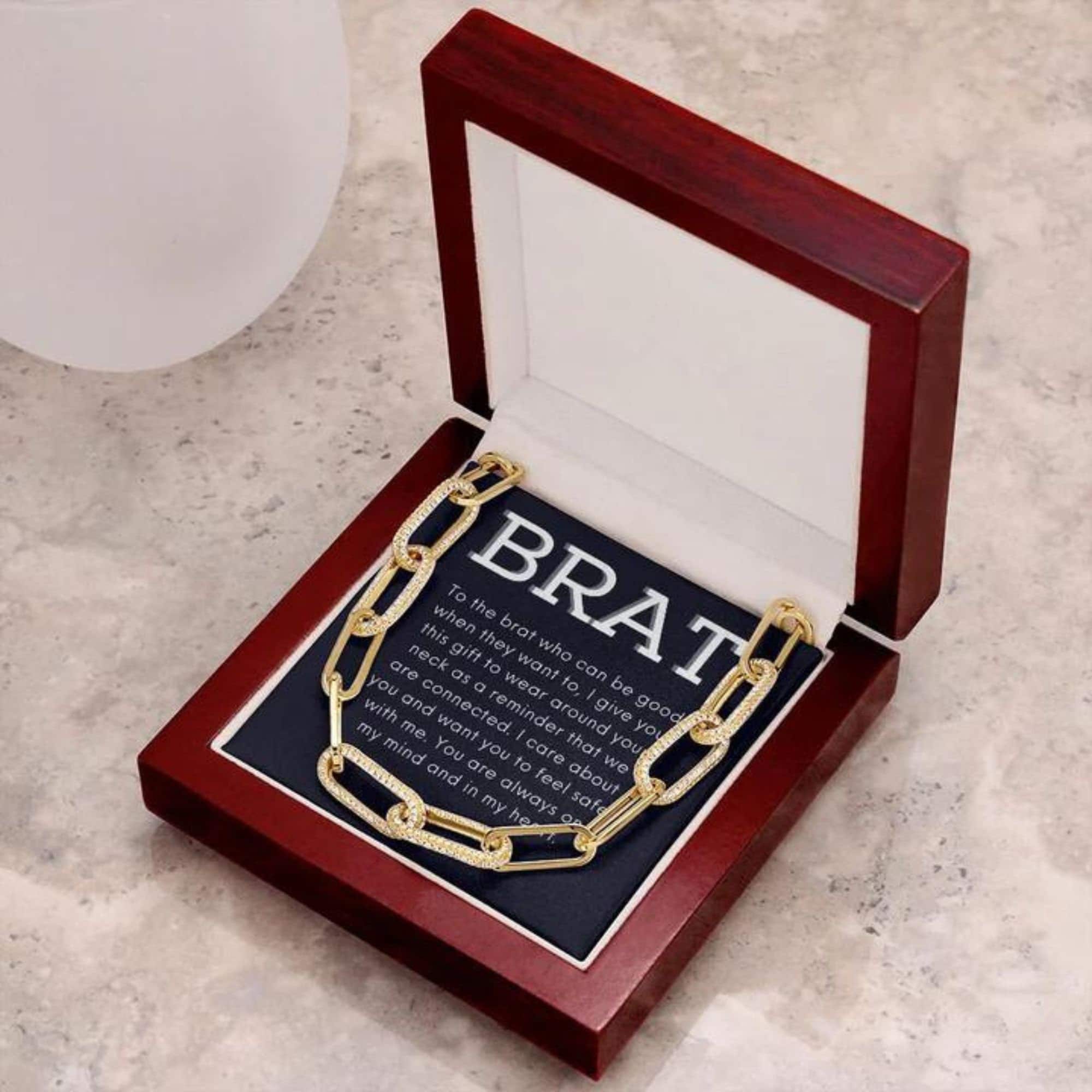 Brat Chain Necklace, DDGL, Daddy Kink, Age Play, ABDL, Slave, Naughty ...