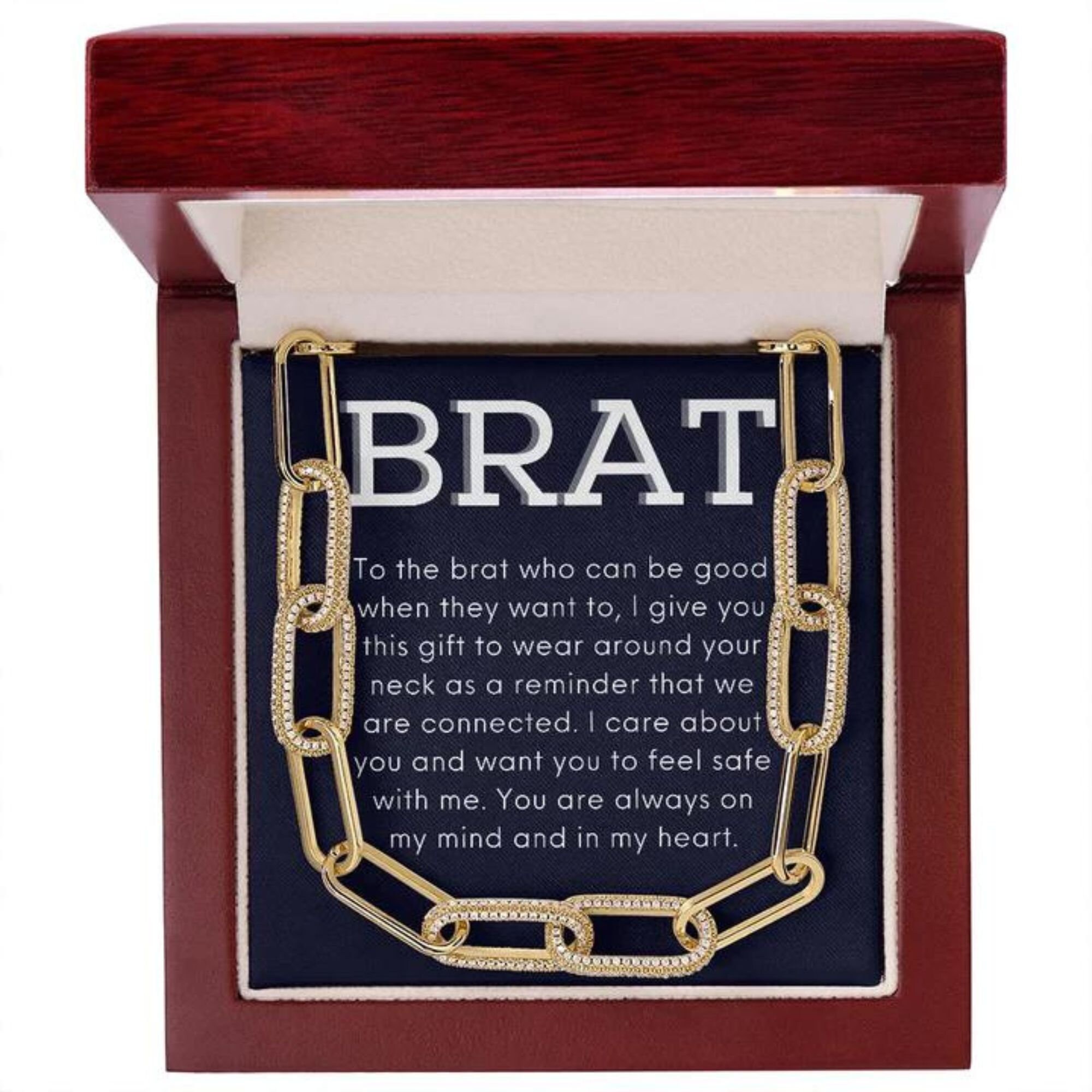 Brat Chain Necklace, DDGL, Daddy Kink, Age Play, ABDL, Slave, Naughty ...