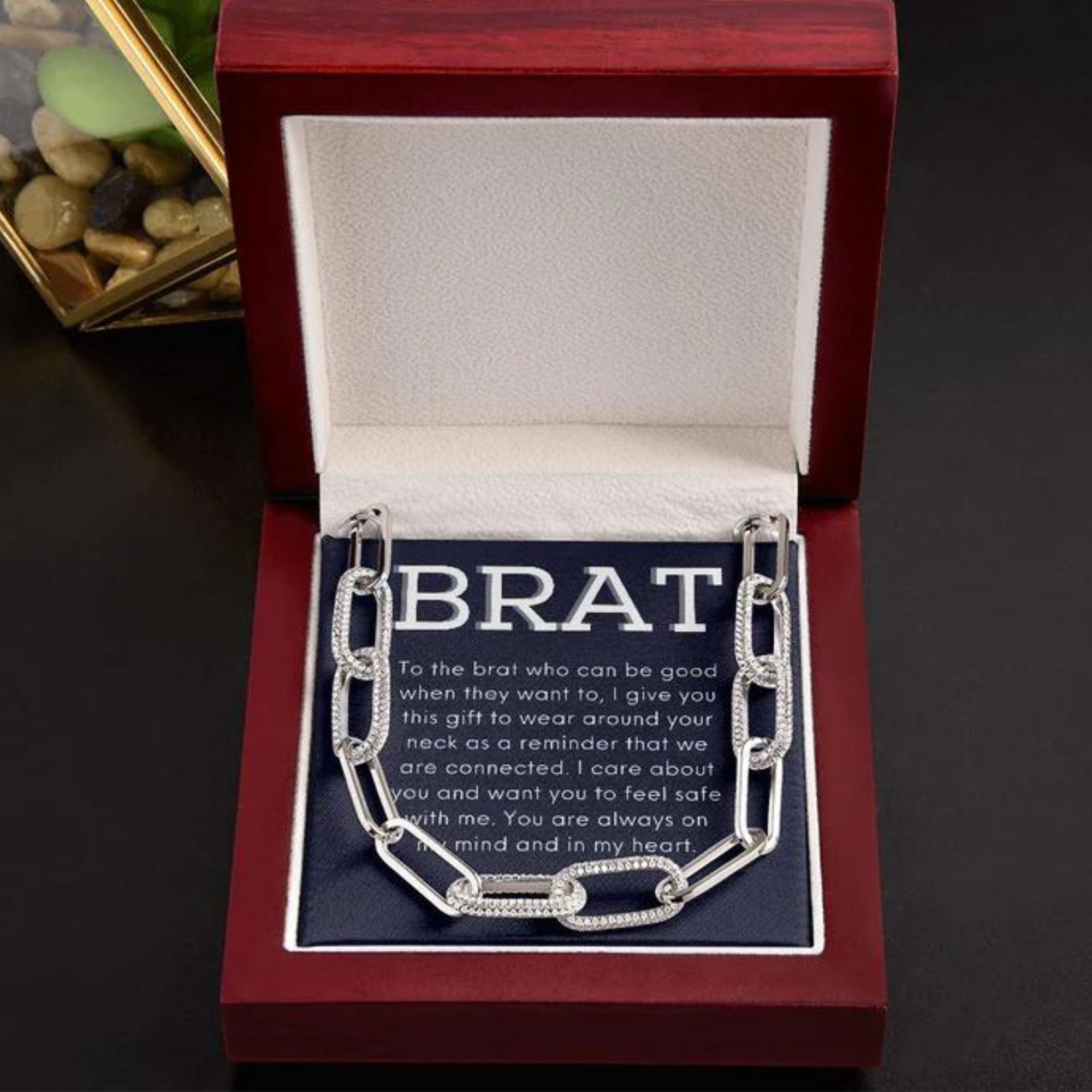 Brat Chain Necklace, DDGL, Daddy Kink, Age Play, ABDL, Slave, Naughty ...