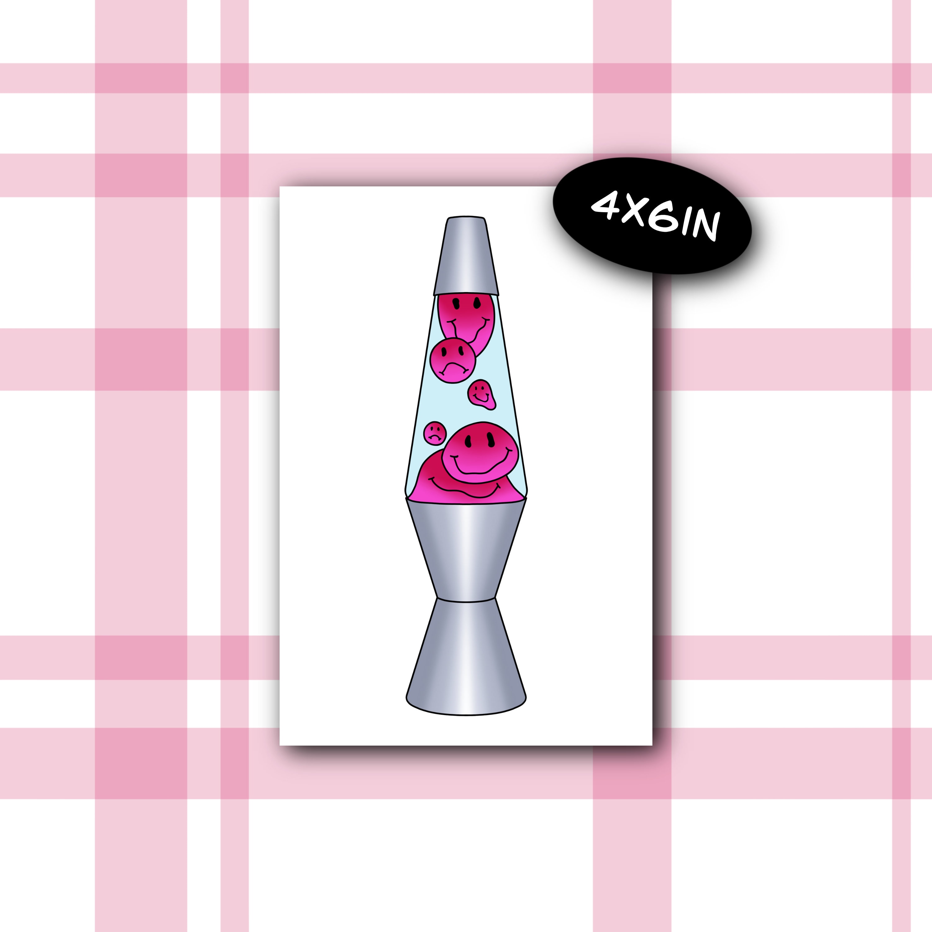 Lava Lamp Art Print 4x6 Print, Mini Art Print, Postcard Print - Etsy