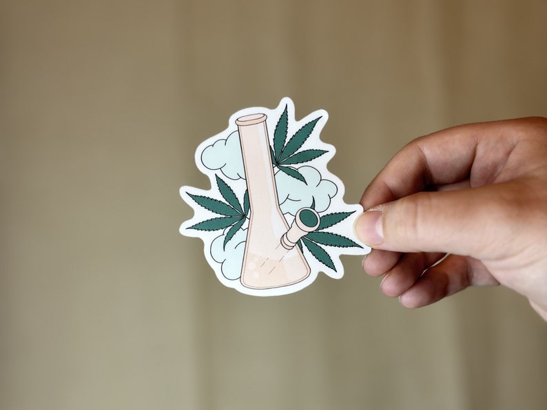 Bong Waterproof Sticker for Water Bottle Sticker Laptop Sticker Planner ...