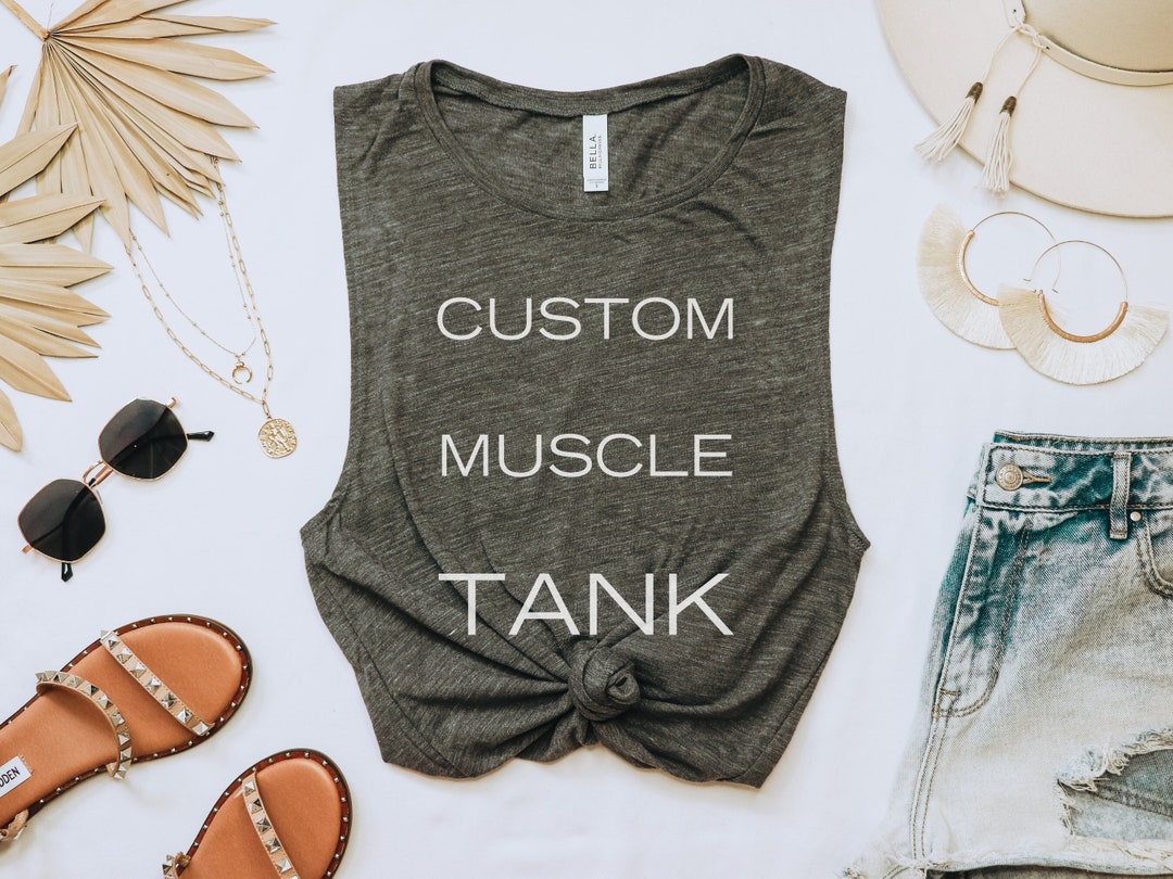 BESTSELLER!!! Custom Muscle Tank Top Personalized Workout Tank Swole ...