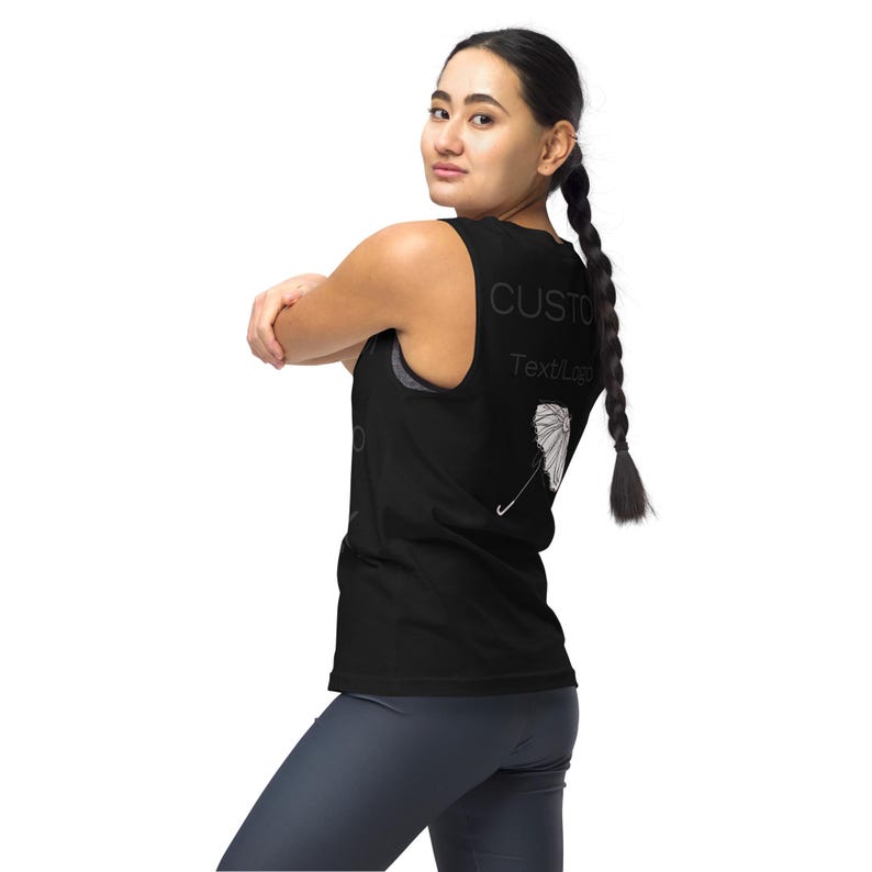 Custom Muscle Tank Shirt, Front and Back Print, Custom Logo Shirt ...