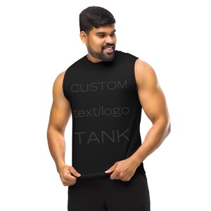 Custom Muscle Tank Shirt, Front and Back Print, Custom Logo Shirt ...