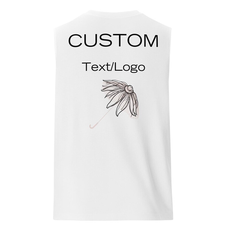 Custom Muscle Tank Shirt, Front and Back Print, Custom Logo Shirt ...
