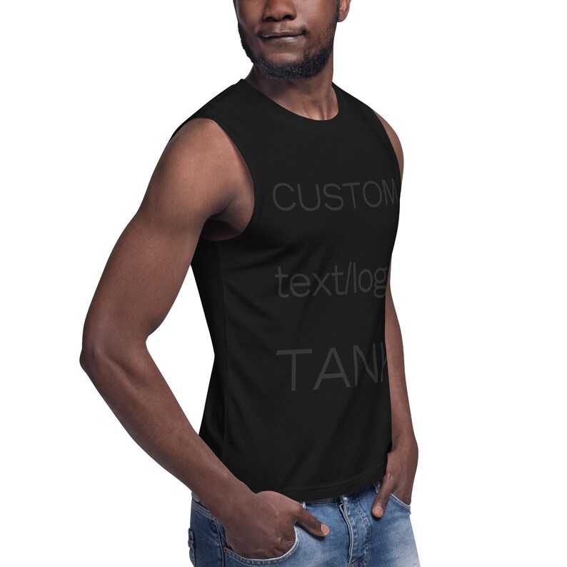 Custom Muscle Tank Shirt, Front and Back Print, Custom Logo Shirt ...
