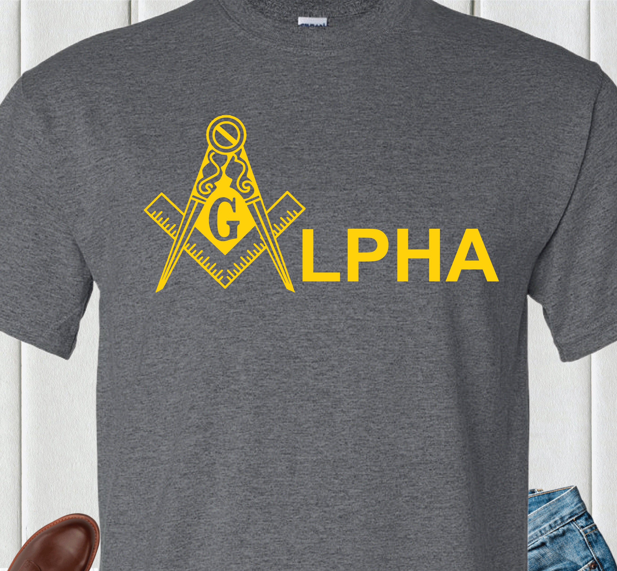 Alpha Masonic T Shirt Custom Alpha Freemason T-shirts - Etsy